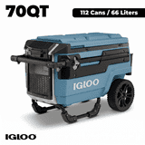 Igloo 70 QT Trailmate Journey Rolling Cooler, Modern Blue - Walmart.com