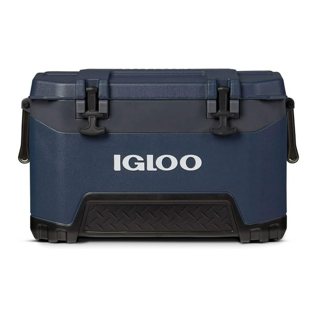 Igloo BMX Heavy-Duty 52 Quart Ice Chest Cooler with Cool Riser Technology - Rugged Blue ...