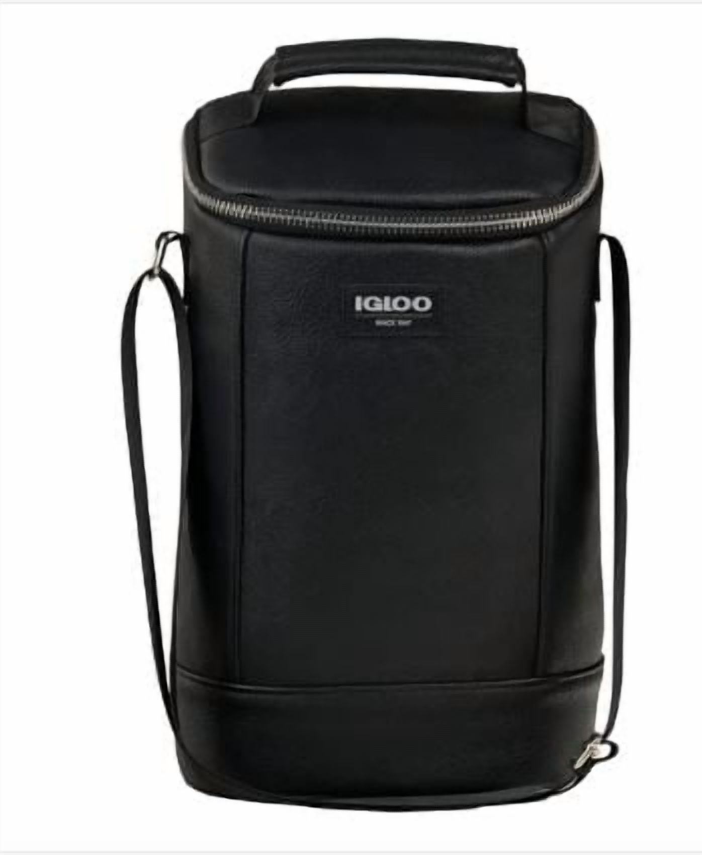 Insulated Faux Leather Igloo Beverage Tote - Walmart.com