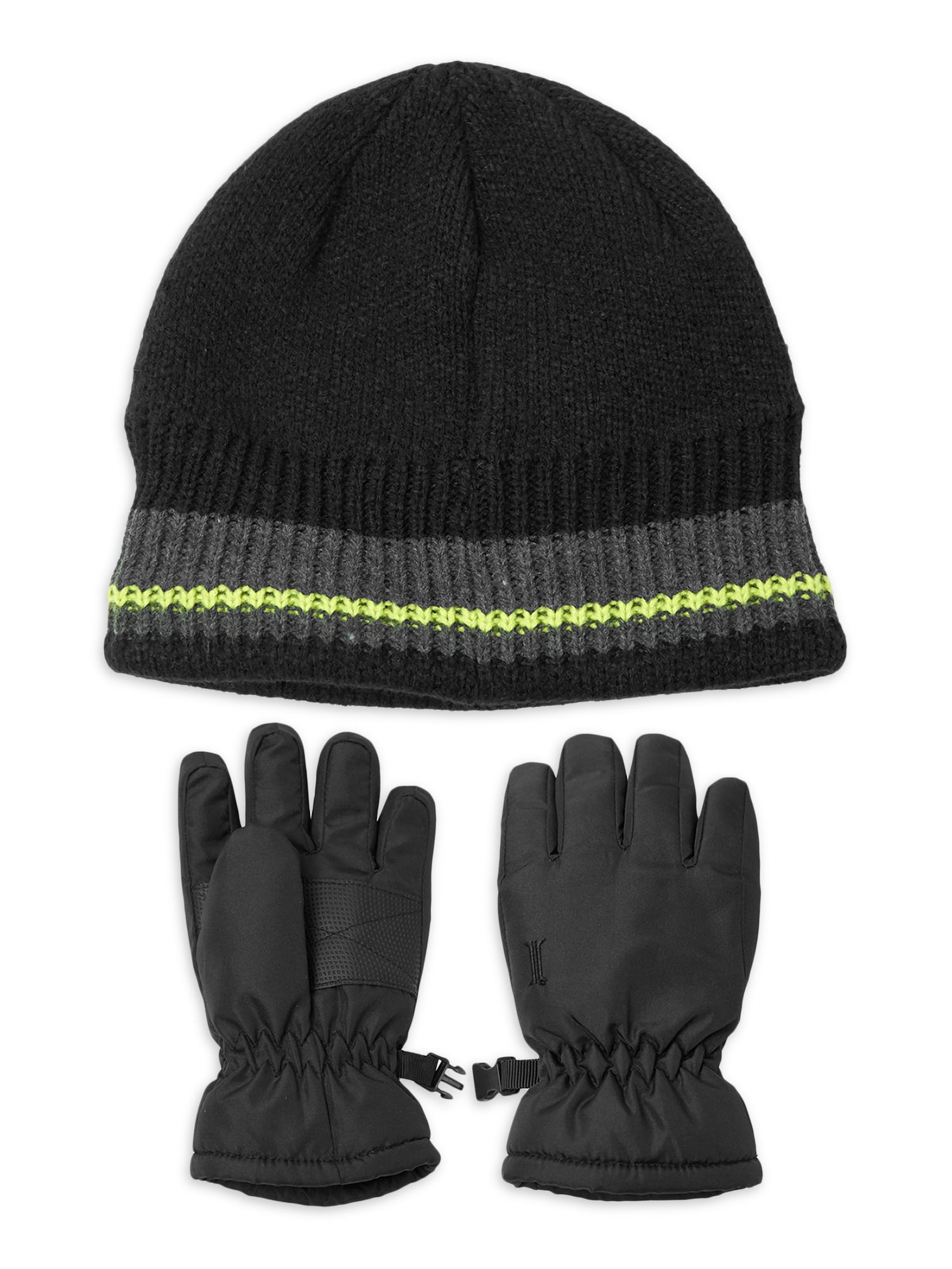 Igloo Boys Striped Beanie Winter Hat and Ski Glove 2-Piece Set ...