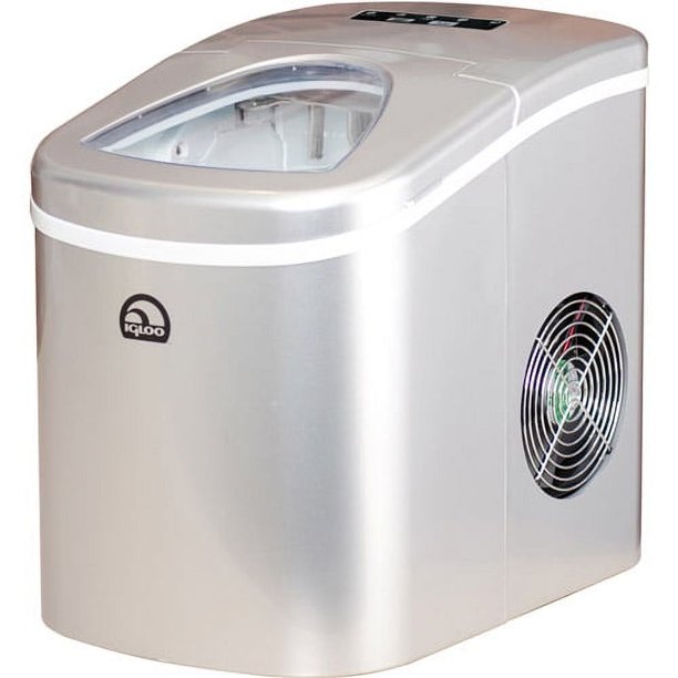 Igloo Compact Ice Maker - ICE108 - Silver - Walmart.com