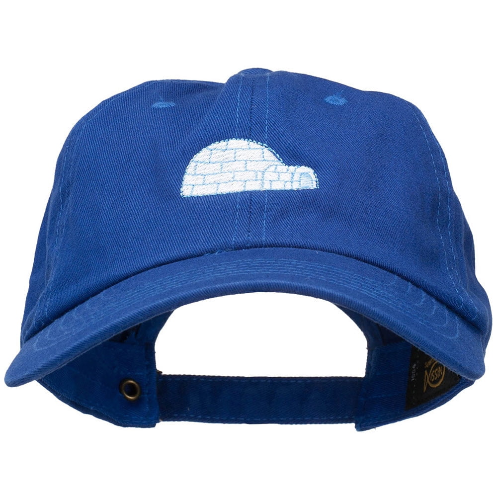 Igloo Embroidered Unstructured Washed Cap - Royal OSFM - Walmart.com