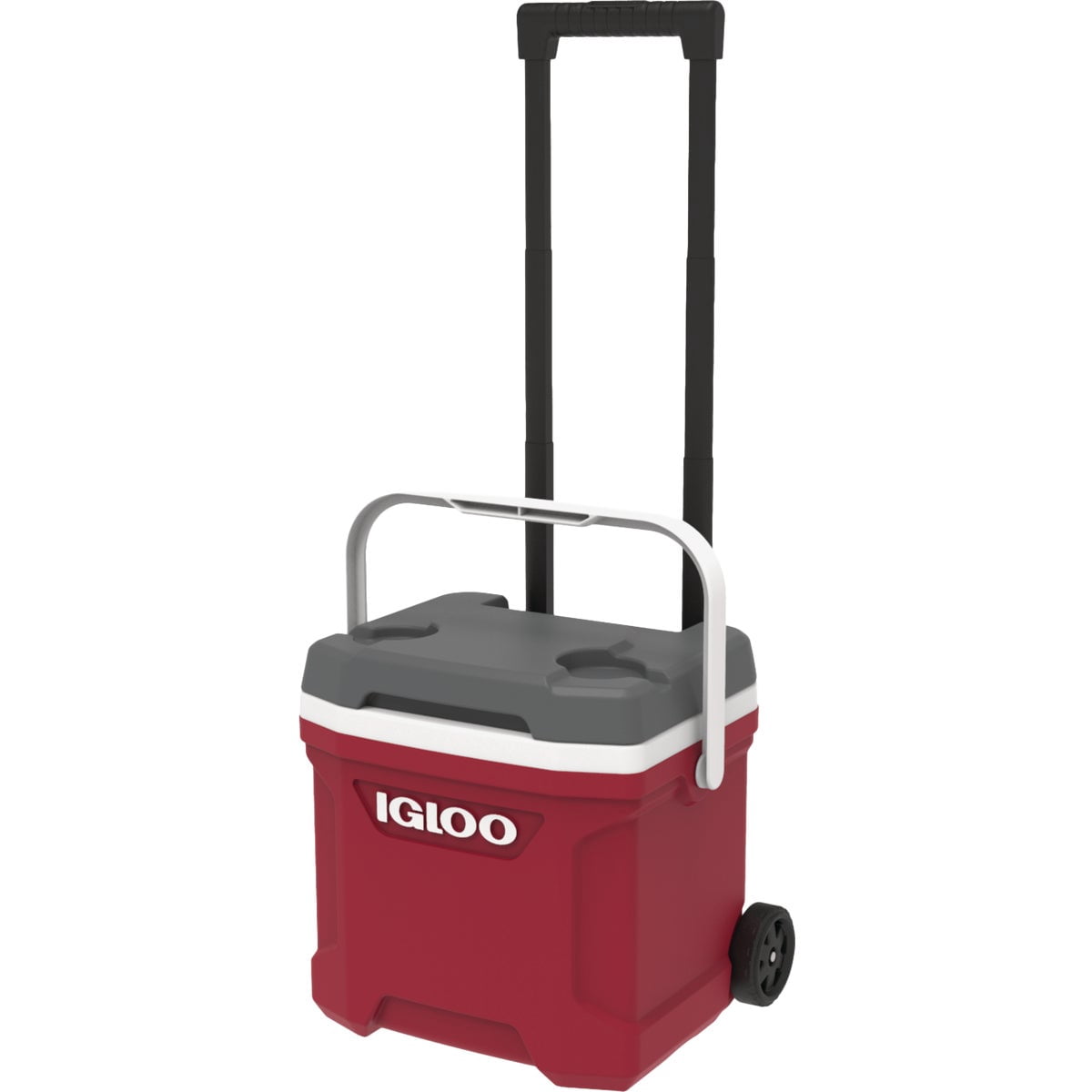 Igloo Latitude 16 Qt Red Cooler, Durable, Portable, Telescoping Handle ...