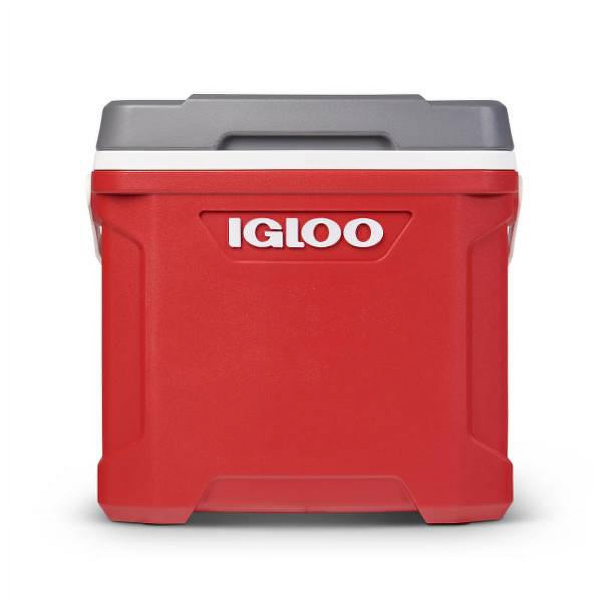 Igloo Latitude 30 Cooler, 30 Qt, Red, Tall Profile, Self-Draining Cup ...