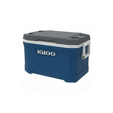 Igloo BMX Heavy-Duty 52 Quart Ice Chest Cooler with Cool Riser Technology - Rugged Blue ...