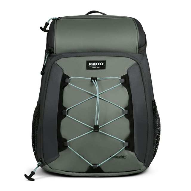 Igloo Max Cold+ Voyager Insulated Backpack Cooler, 30-Can Capacity ...