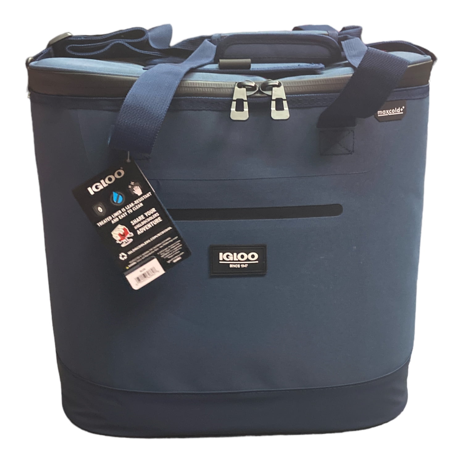 Igloo 30 Can Maxcold+ Insulated Softside Arrow Tote Cooler Bag with ...