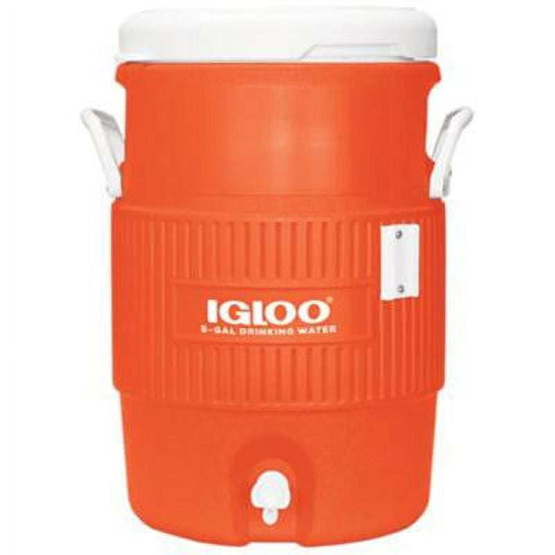 Igloo Seat Top Water Jug with Lid, Orange, 5 gal - Walmart.com