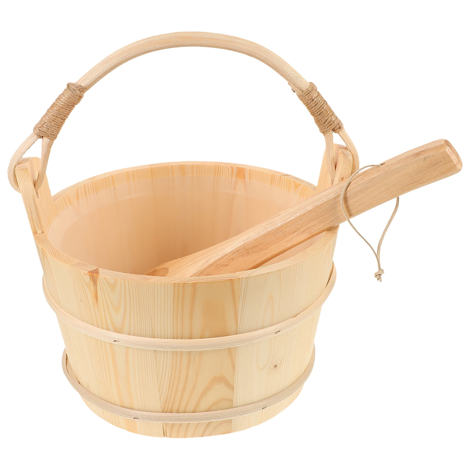 Igloo Water Jug Cedar Bucket for Sauna Barrel Ladle - Walmart.com
