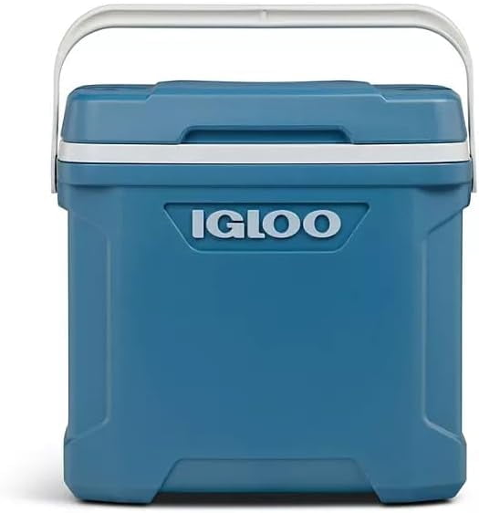 Igloos 30-Quart Cooler, Ice Blue – Cool Riser Technology, Ergonomic ...