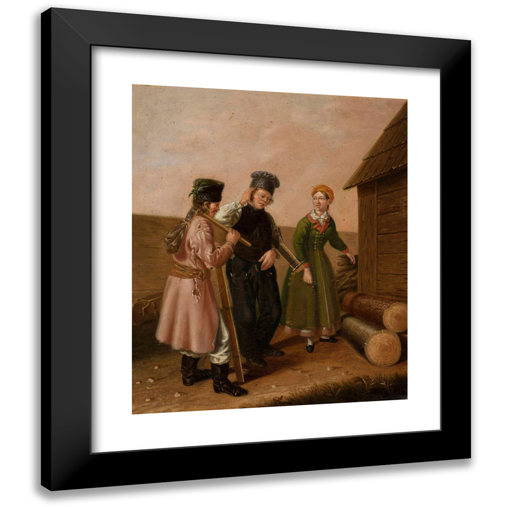 Ignacy Gepner 12x14 Black Modern Framed Museum Art Print Titled ...