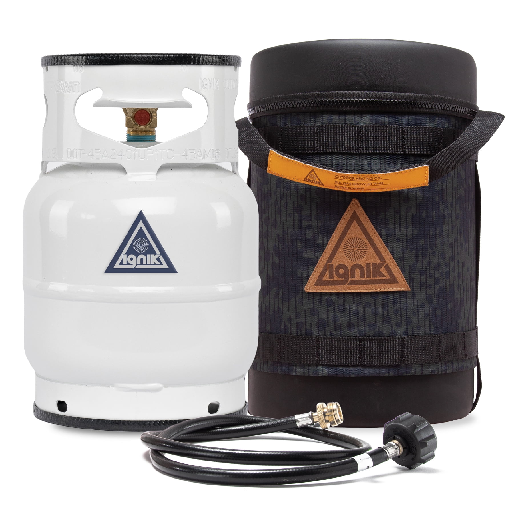 Ignik Refillable Gas Growler Deluxe 5-Pound Propane Tank with Carry ...