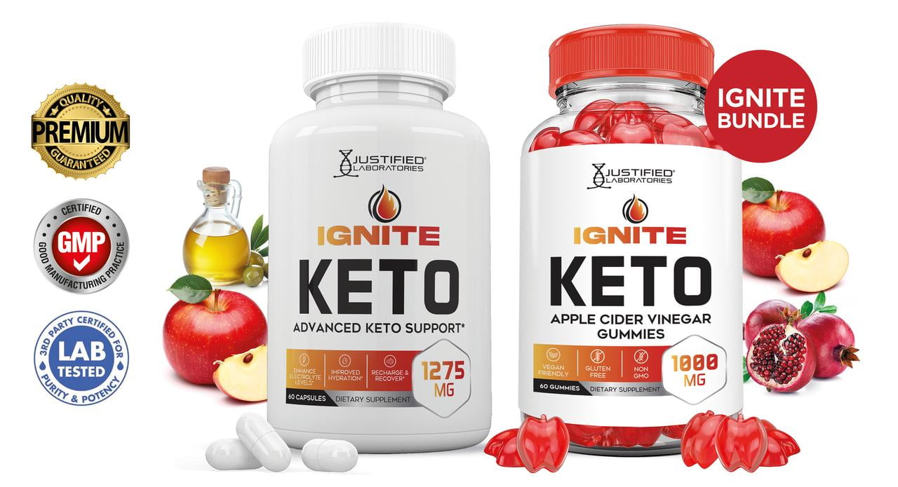 Ignite Keto ACV Gummies 1000mg & Keto ACV Pills 1275MG Bundle - Walmart.com
