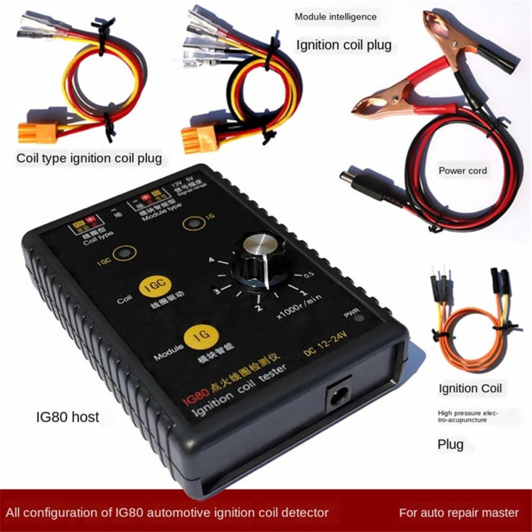 Ignition Coil Detector Tester Natural Gas 24V Gasoline 12V Ignition ...