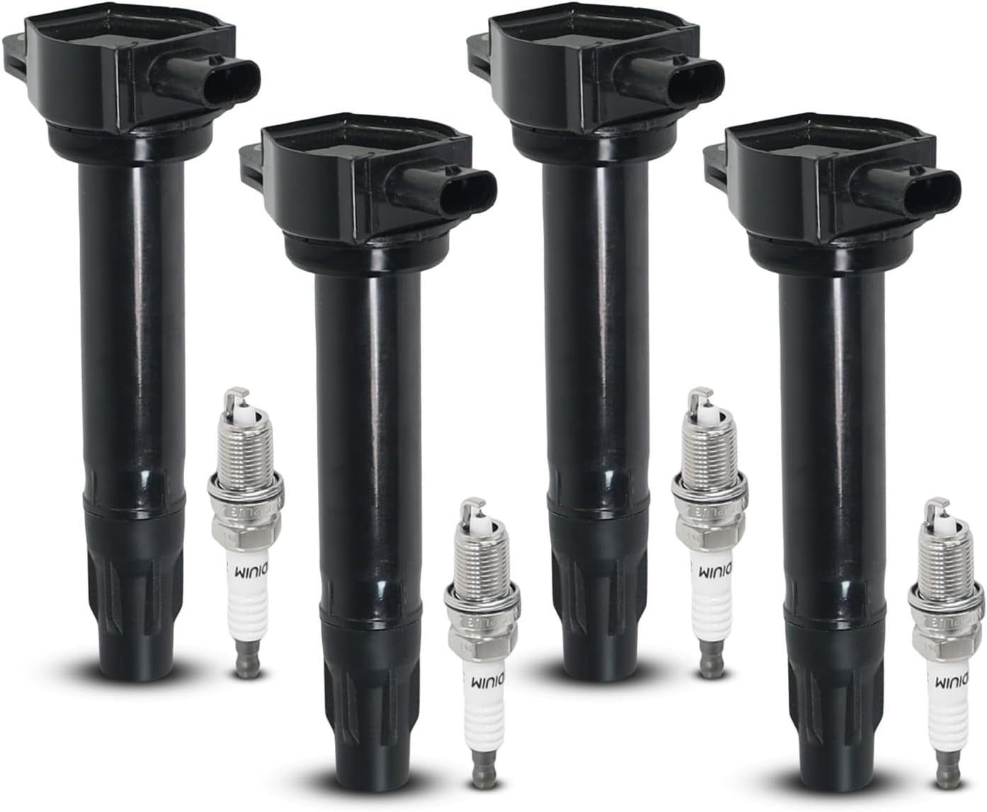 Ignition Coil Pack Iridium Spark Plugs Set of 4 Compatible with 2008 ...
