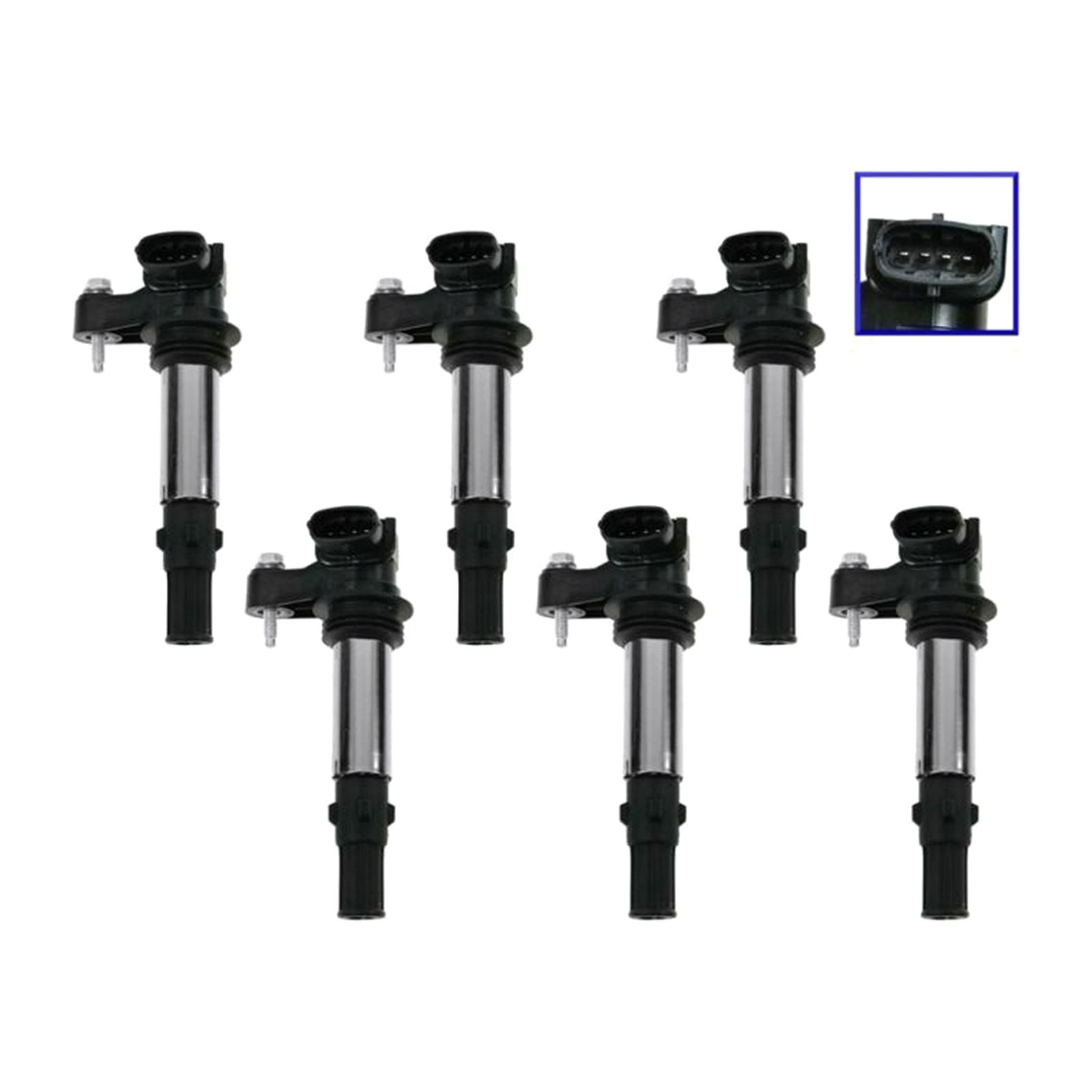Ignition Coil Set of 6 Kit For Buick Cadillac Chevrolet GMC Saab Saturn ...