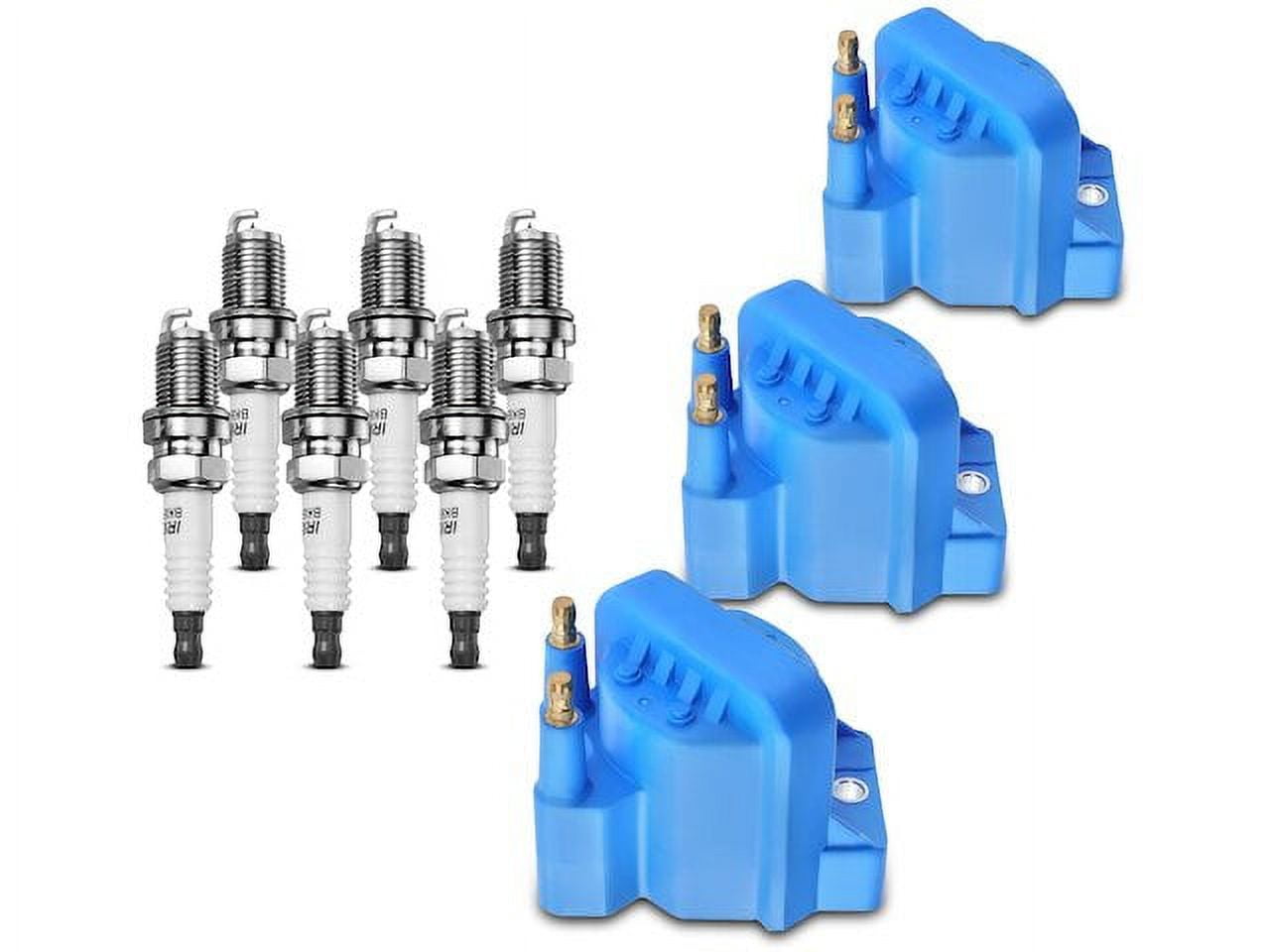 Ignition Coil Set with Spark Plugs 3 - Compatible with 1995 - 2002 ...