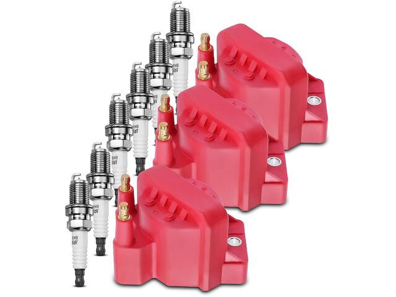 Ignition Coil Set with Spark Plugs 3 - Compatible with 1995 - 2002 ...
