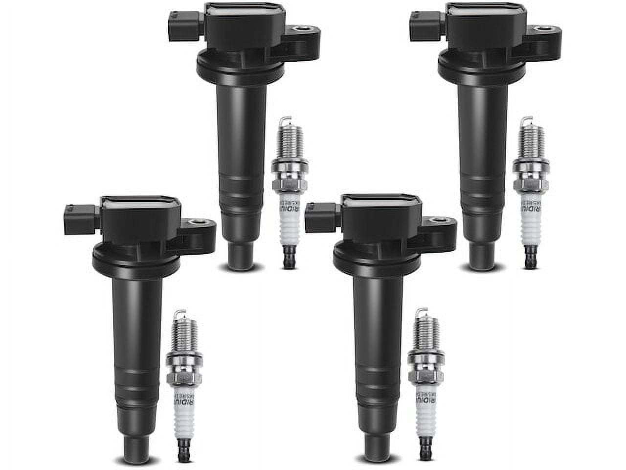 Ignition Coil Set with Spark Plugs 4 - Compatible with 2007 - 2018 ...