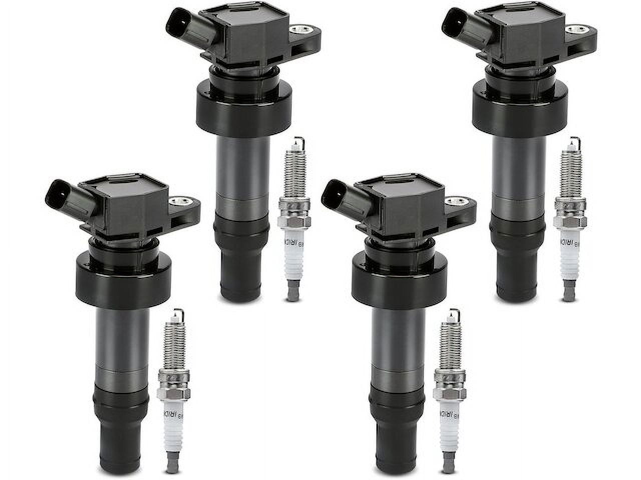 2012-2019 Kia Soul 1.6L 4-Cylinder Ignition Coil Set with 4 Spark Plugs ...