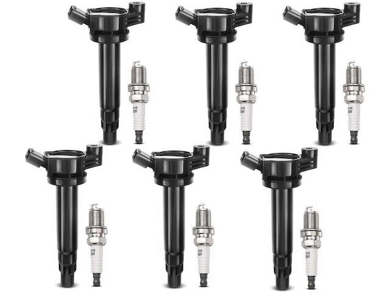 Ignition Coil Set with Spark Plugs 6 - Compatible with 2006 - 2008 ...