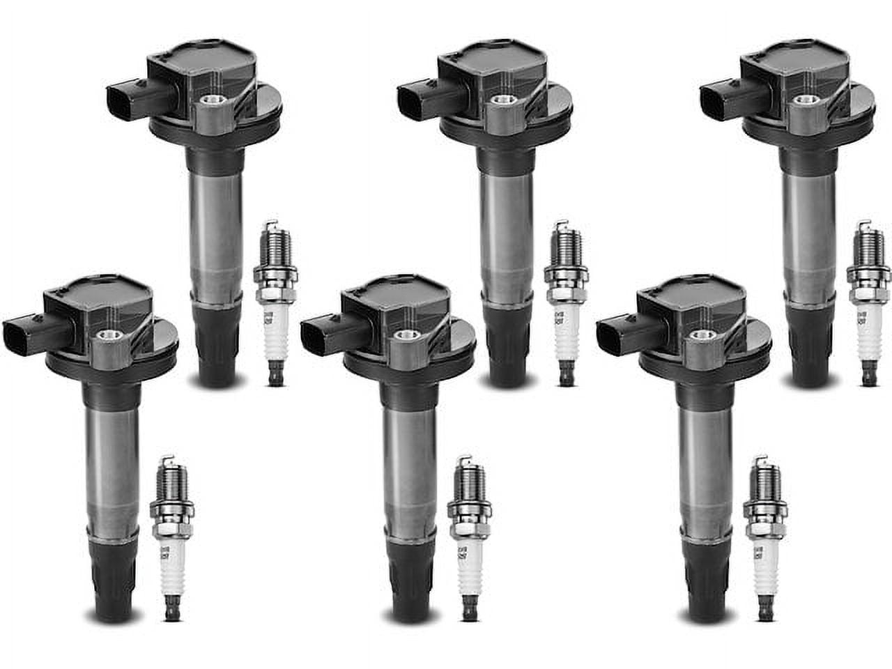 Ignition Coil Set with Spark Plugs 6 - Compatible with 2013 - 2017 Ford ...