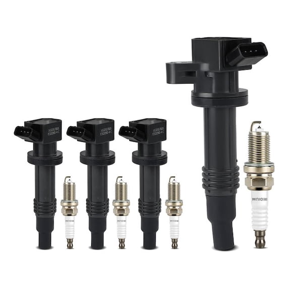 Ignition Coil Set with Spark Plugs 8 - Compatible with 2009 - 2011 ...