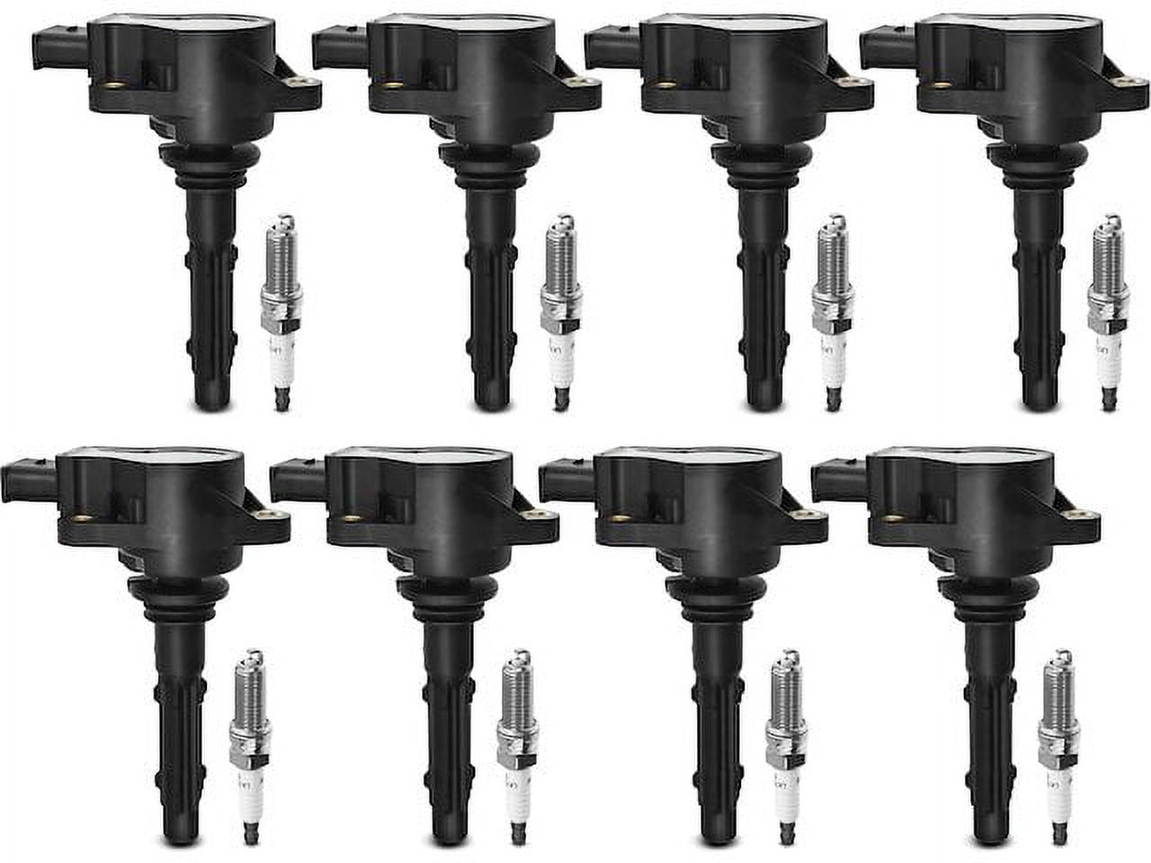 Ignition Coil Set with Spark Plugs 8 - Compatible with 2009 - 2015 ...