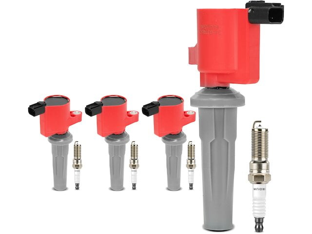 Ignition Coil Set with Spark Plugs 8 - Compatible with 2009 - 2019 Ford ...