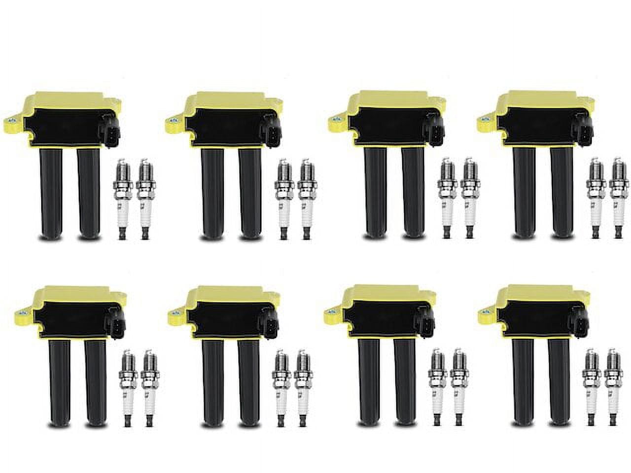 Ignition Coil Set with Spark Plugs 8 - Compatible with 2009 - 2020 ...
