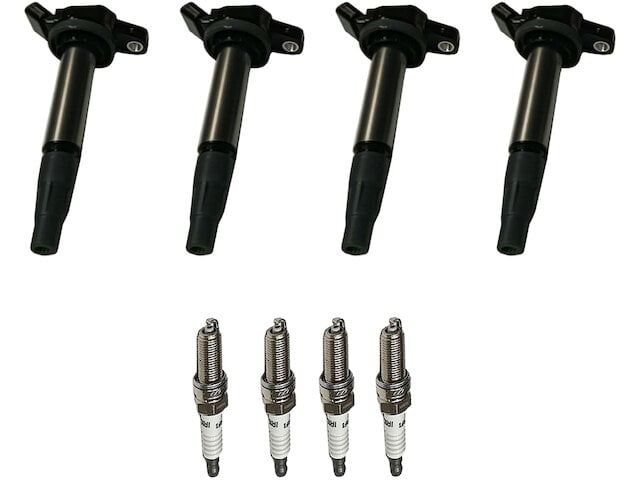 Ignition Coil Set with Spark Plugs - Compatible with 2009 - 2013 Toyota ...
