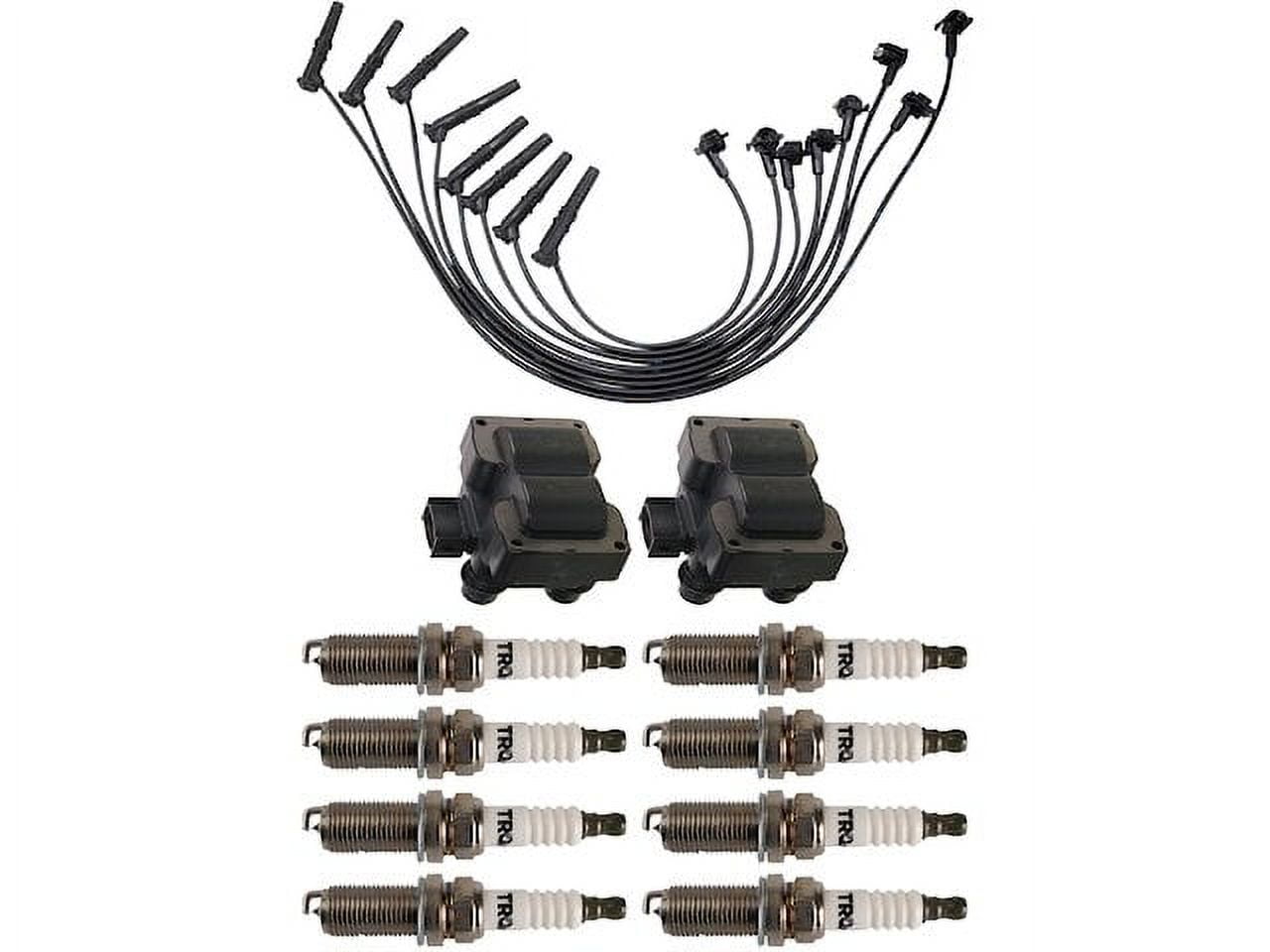 Ignition Coil Spark Plug and Wire Set 11 Piece - Compatible with 1996 ...