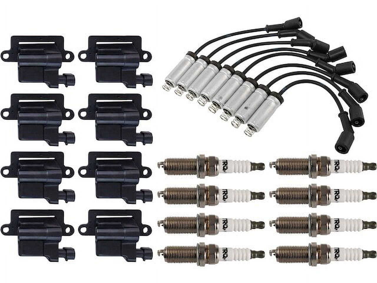 T.RQ Ignition Coil Spark Plug and Wire Set, 17 Piece Kit, Compatible ...
