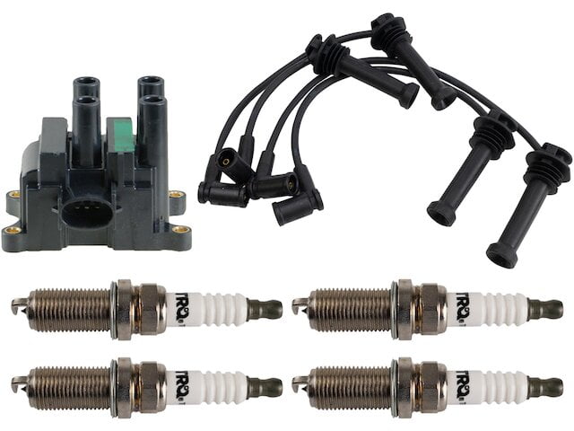 Ignition Coil Spark Plug and Wire Set 6 Piece - Compatible with 2002 ...
