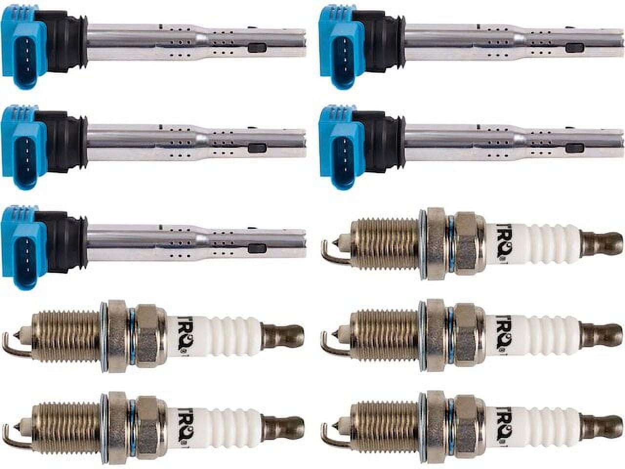 T.RQ Ignition Coil and Spark Plug Kit, 2005-2014 Volkswagen Jetta 2.5L ...