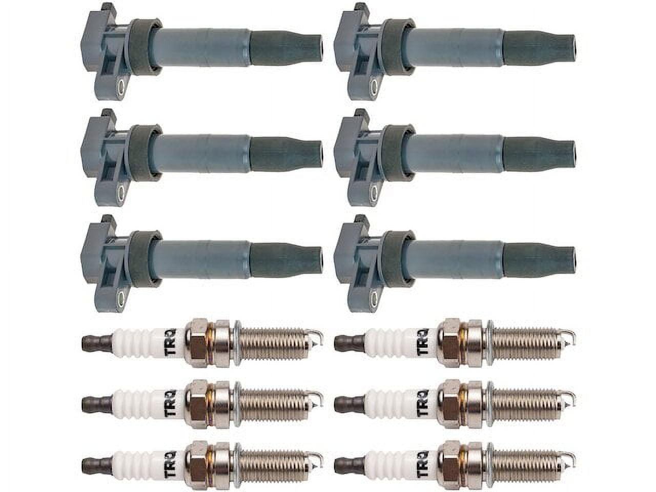 T.RQ Ignition Coil and Spark Plug Kit, 12-Piece Compatible with 2010 ...
