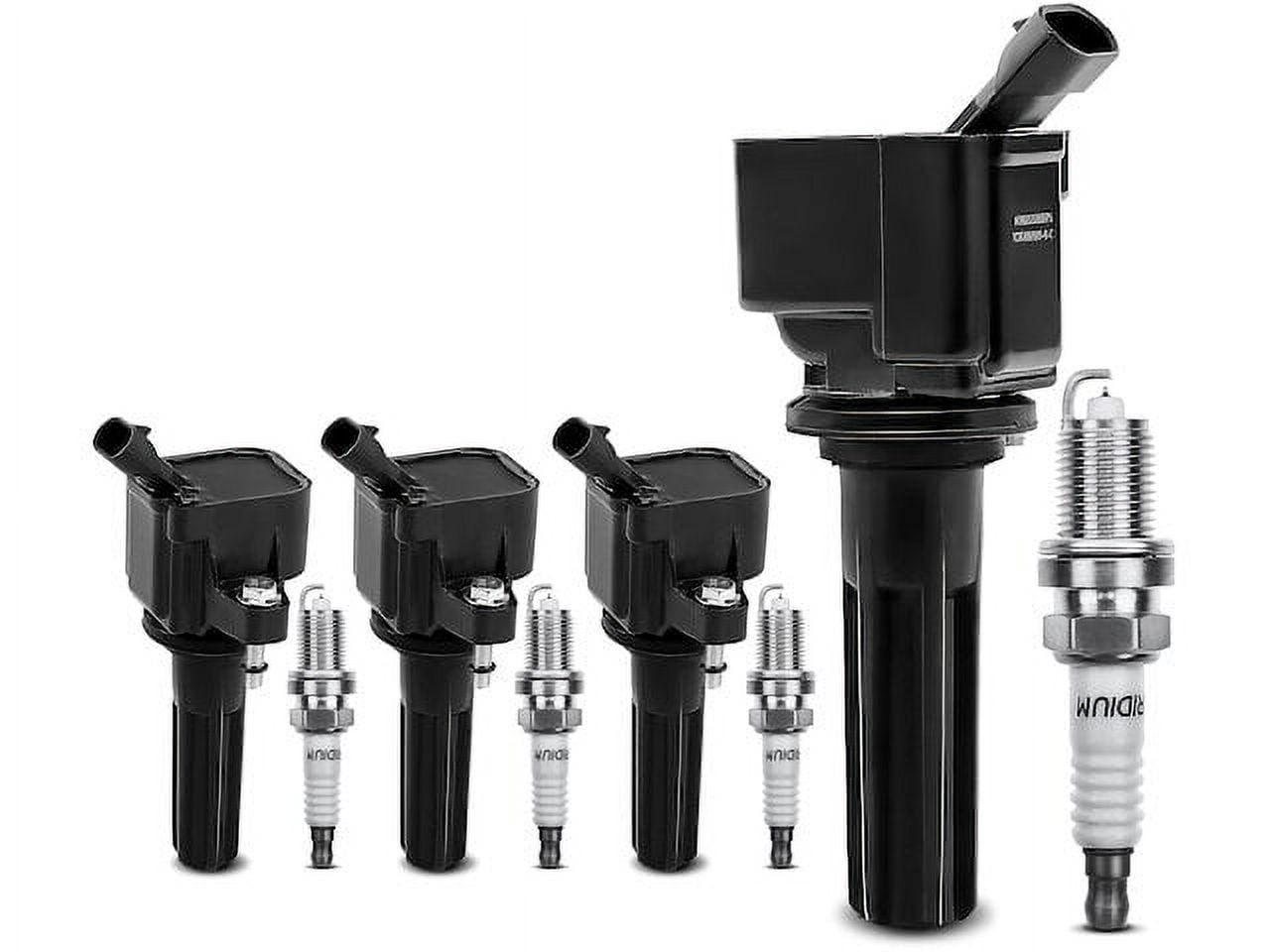 Ignition Coil and Spark Plug Kit 4 - Compatible with 2007 - 2012 Chevy ...