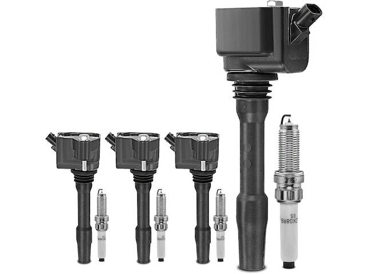 Ignition Coil and Spark Plug Kit 4 - Compatible with 2014 - 2019 Mini ...