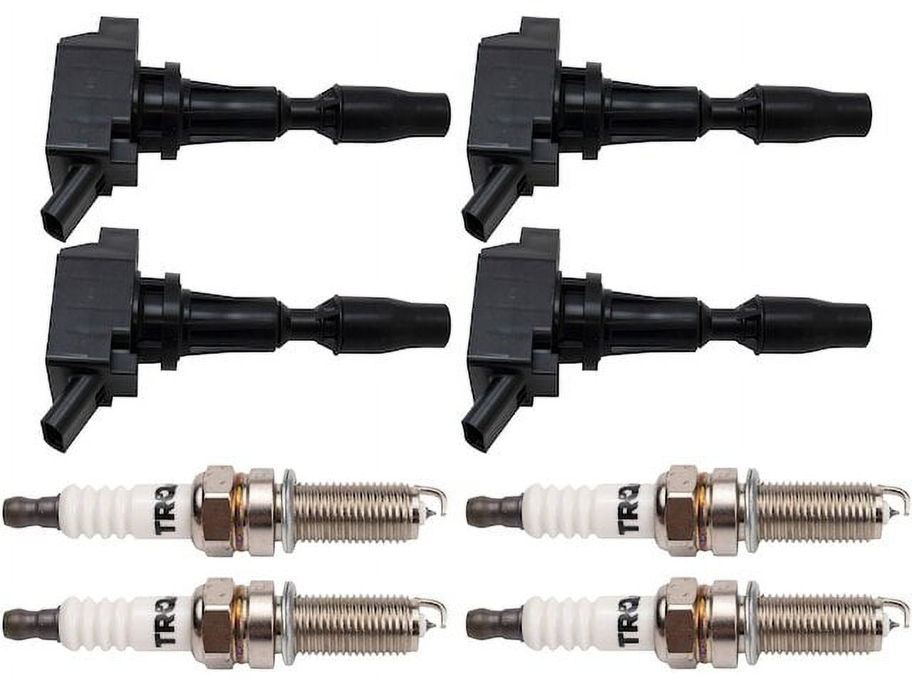 T.RQ Ignition Coil and Spark Plug Kit, 8 Piece Set, Compatible with ...