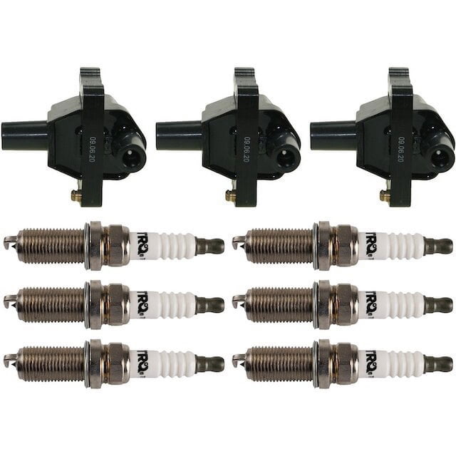 Ignition Coil and Spark Plug Kit 9 Piece - Compatible with 1997 ...