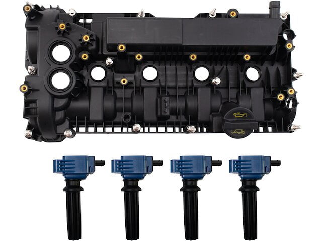 Ignition Coil and Valve Cover Kit 5 Piece - Compatible with 2015 - 2018 ...