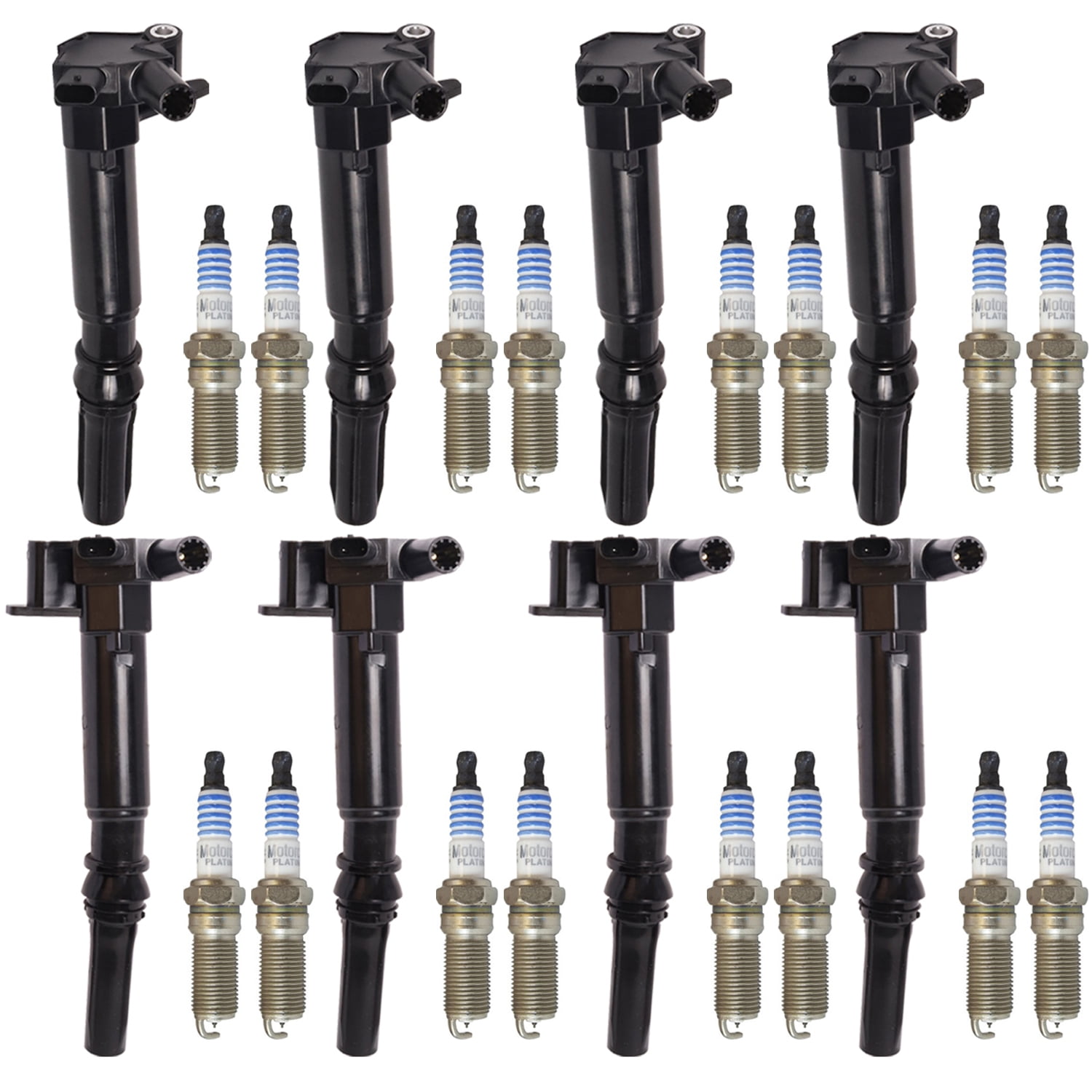 Ignition Coils Driver & Passenger Side Spark Plug 8 Pack for Ford Truck ...