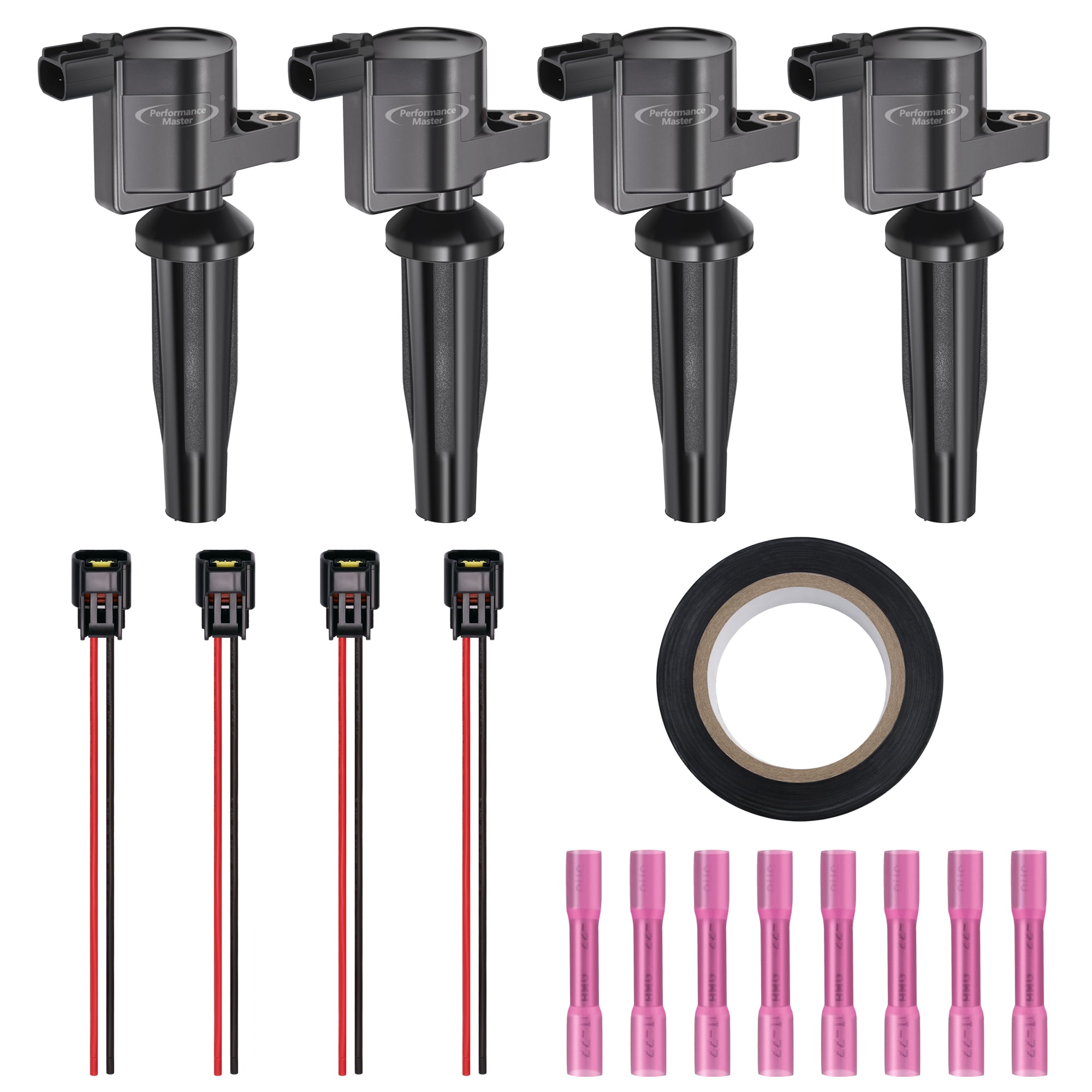 Ignition Coils & Pigtail Wiring Harness Fits Ford Focus Mazda 3 Mercury ...