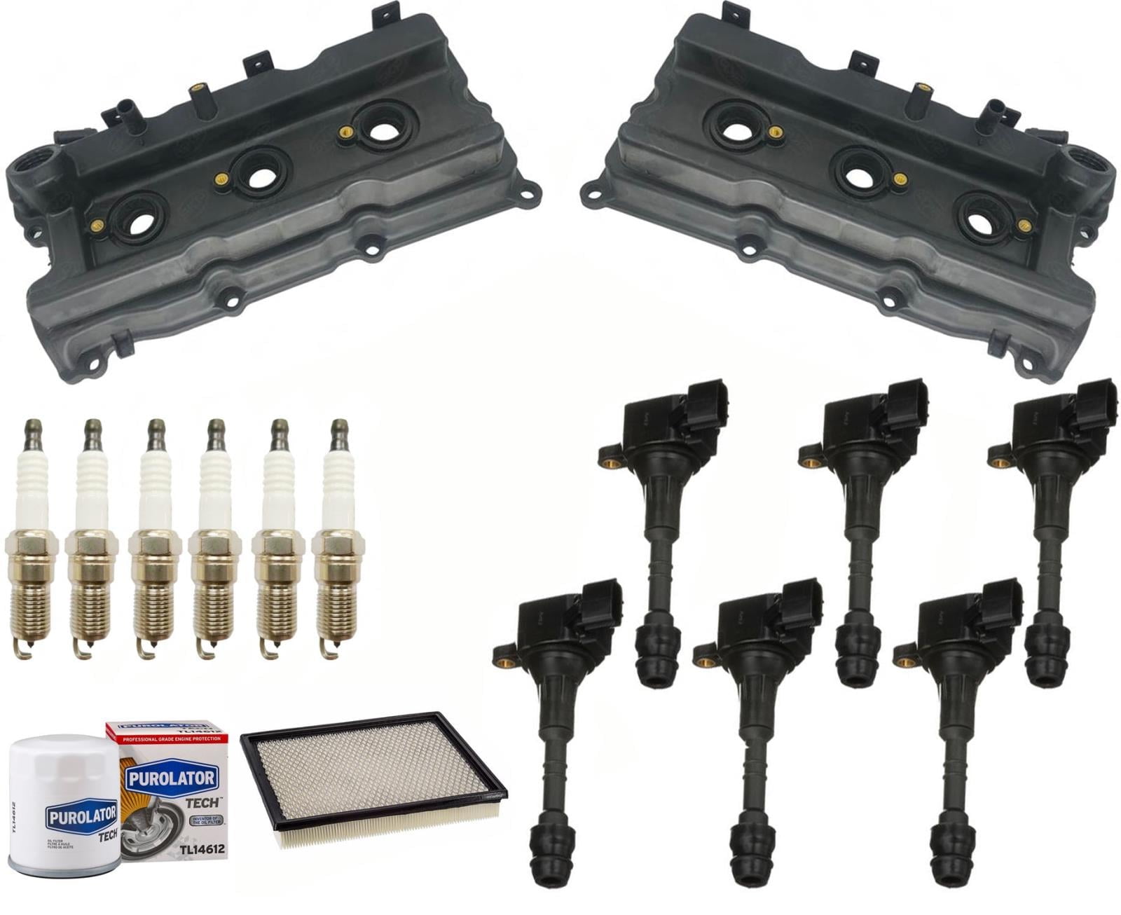 Ignition Coils Spark Plug Valve Cover & Filters For Nissan Frontier 4 ...