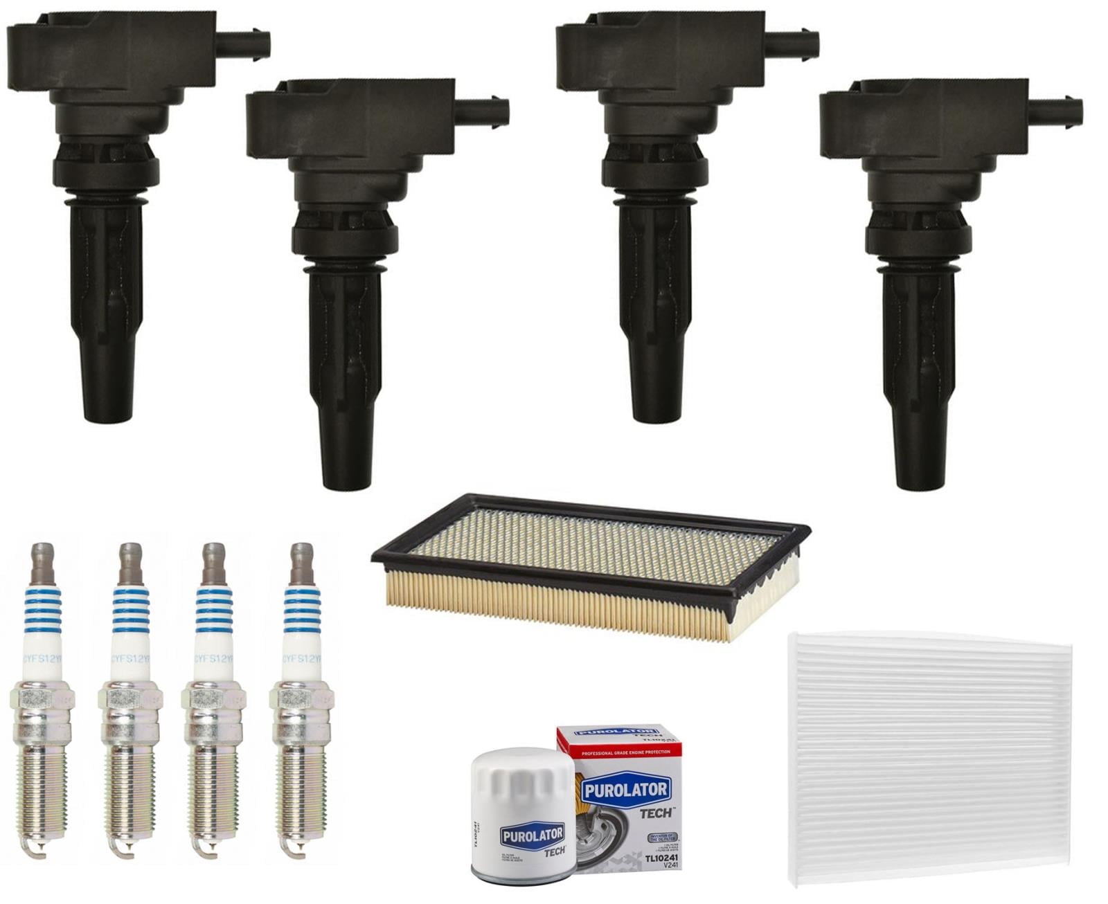 Ignition Coils Spark Plugs Tune Up Kit For Ford Explorer 2.3L 2020-2022 ...