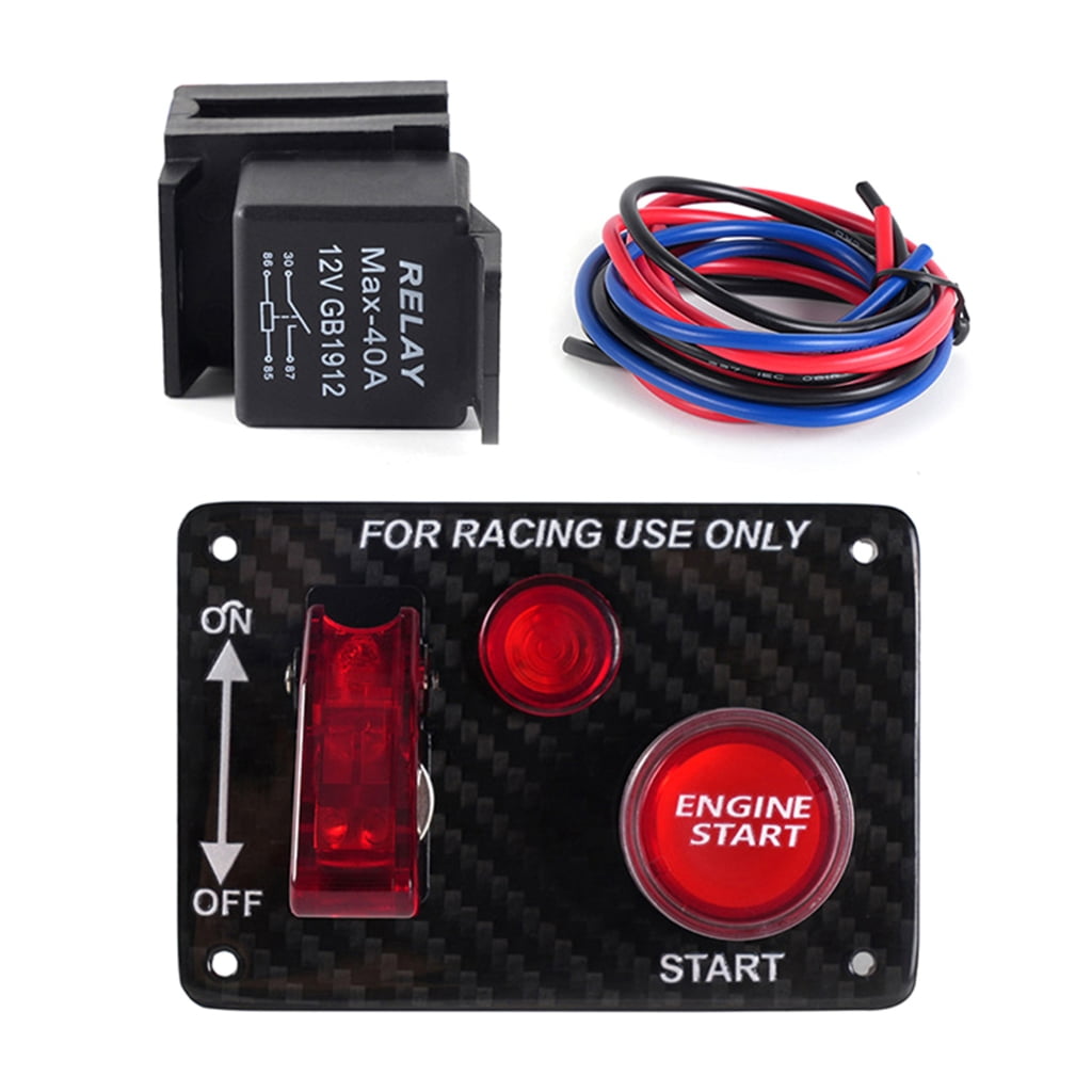 Ignition Control Panel Push Start LED Toggle Switch with LED Indicator ...