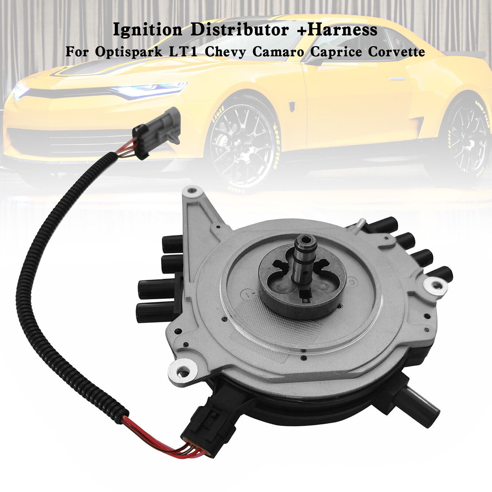 Ignition Distributor +Harness For Optispark LT1 Chevy Camaro Caprice ...