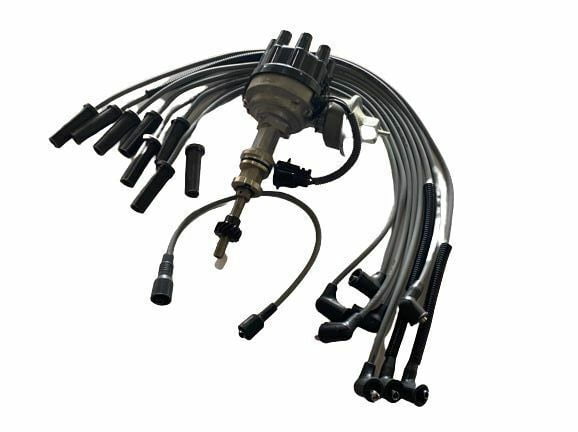 Ignition Distributor + Wire Set For Ford F150 F250 F350 E350 ENG 289 ...