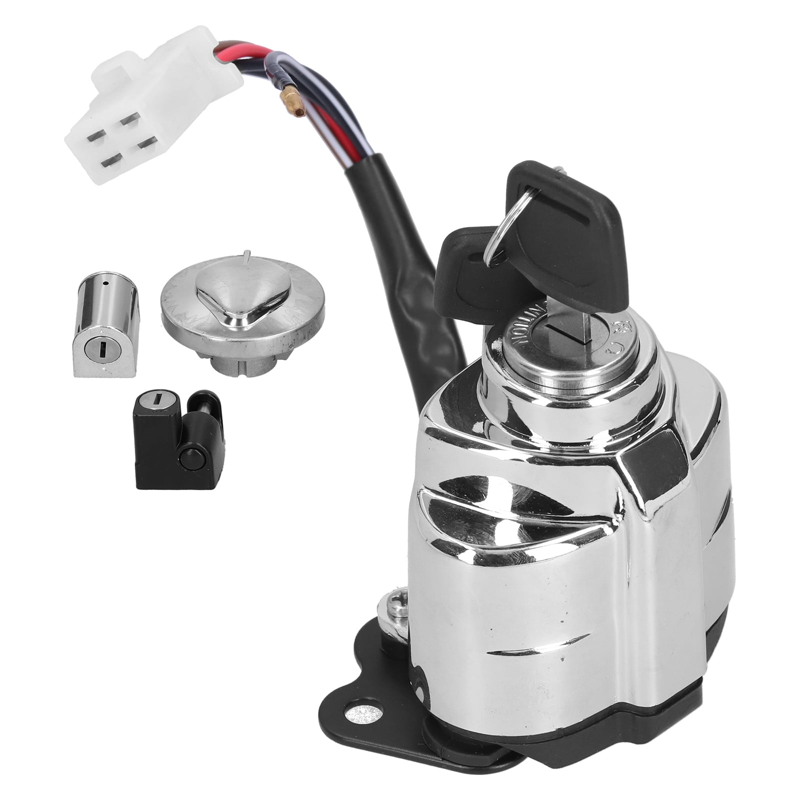 Ignition Helmet Fuel Tank Cover Lock Kit with 2 Keys Fit for Honda ...