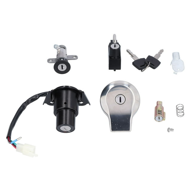 Ignition Helmet Fuel Tank Cover Lock Kit with 2 Keys Fit for Yamaha ...
